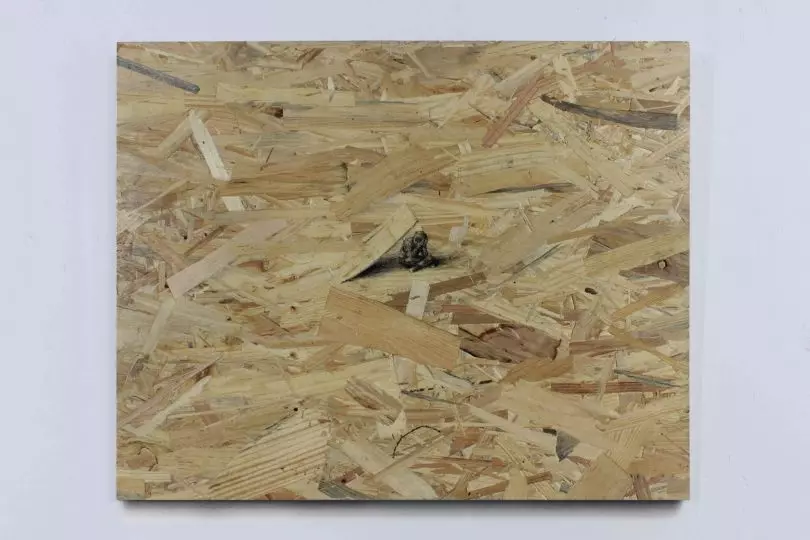 Umetnik Pejac uporablja stisnjen les kot platno za svoje črnilaste slike človeka proti naravi 10168_4