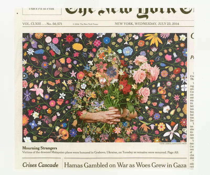 Fred Tomasellis forførende kunstverk på New York Times forsider fremhever verdens globale katastrofer og politiske mareritt