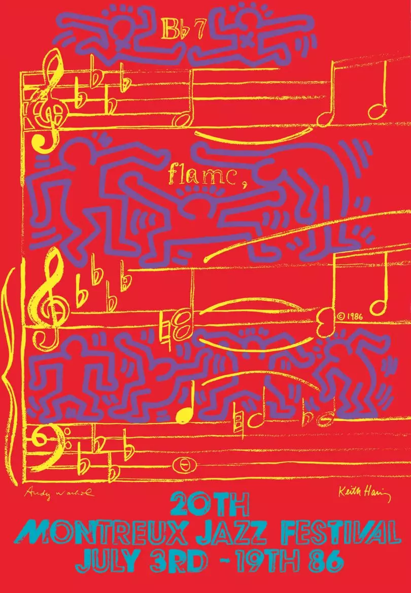 Litríkt Montreux Jazz Festival plakat Camille Walala er hannað eins og tónverk 1097_4