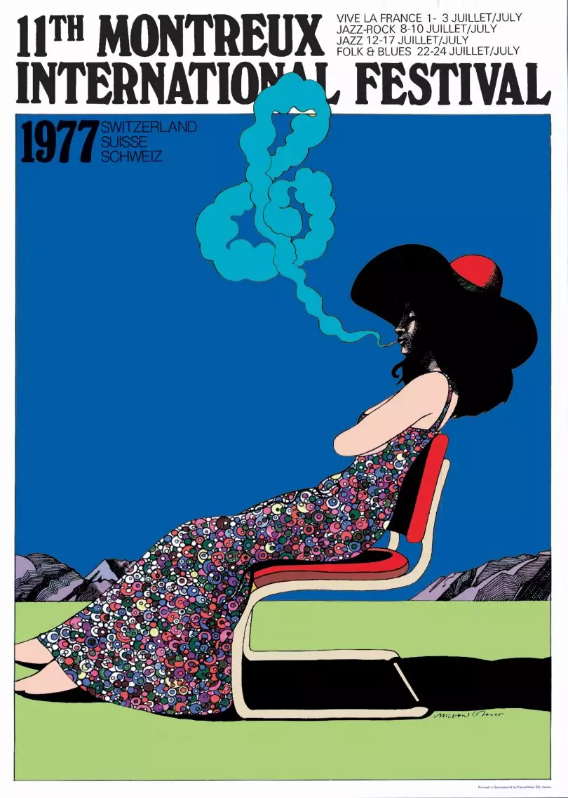 Litríkt Montreux Jazz Festival plakat Camille Walala er hannað eins og tónverk 1097_6