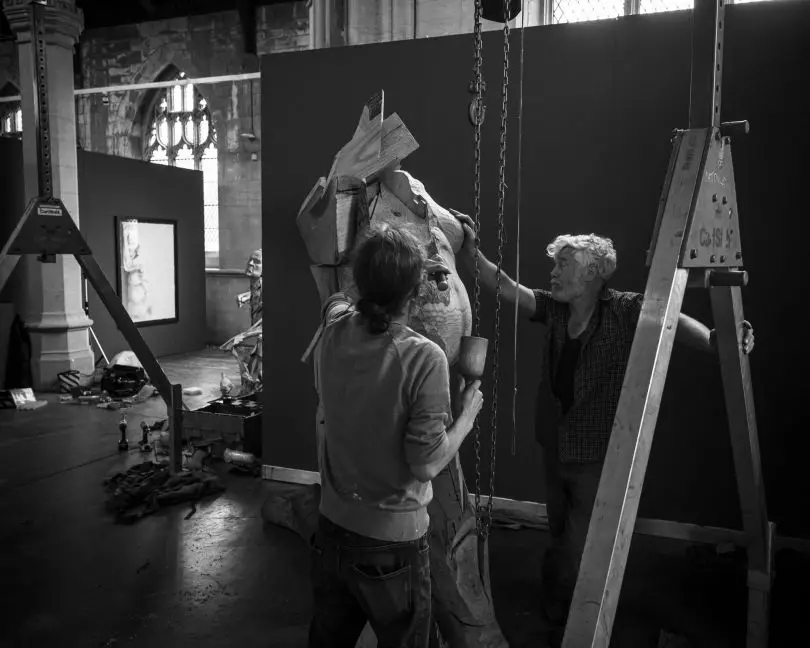 Џејми Фрост, снимак инсталације уметника. Цредит Блацк Хилл Цреативе