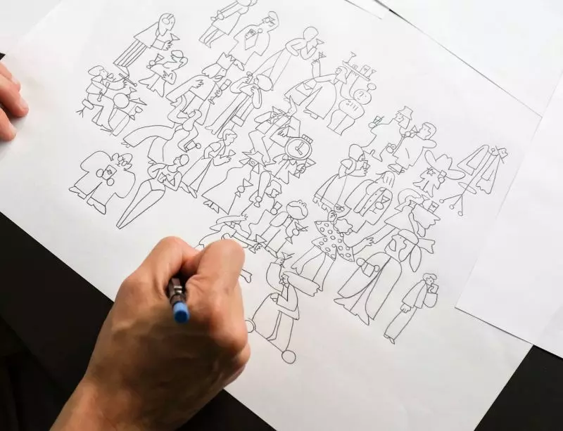 Clink Clink: Ang mga sketch na inspirasyon ni Saul Steinberg ay na-upcycle sa isang magandang boozy animation