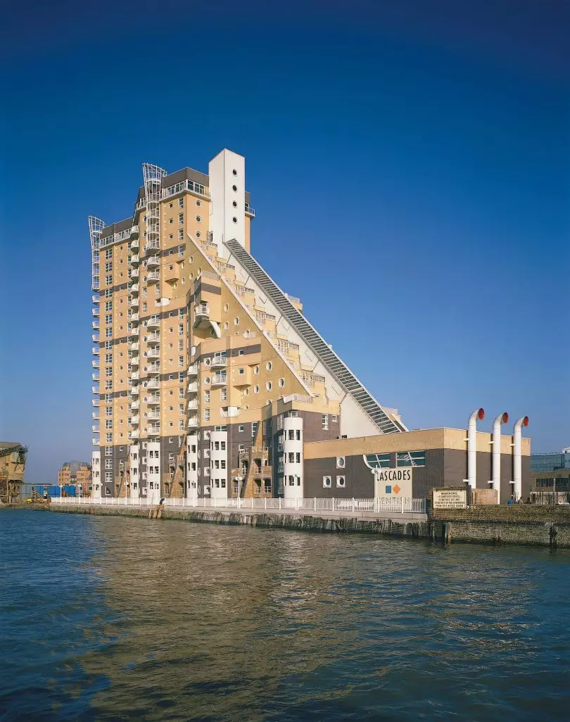 CZWG Architects, Cascades, Londres, 1988. Crédit : John et Jo Peck