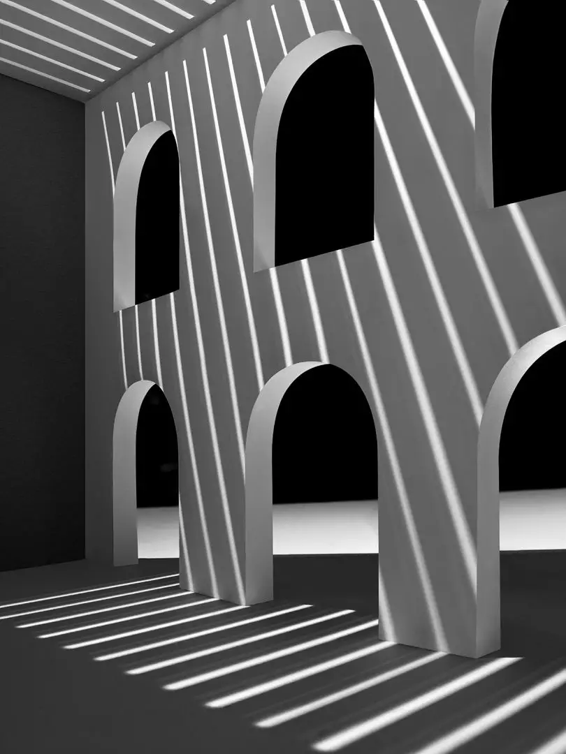 Shadow Spaces: Miniature architecture crafted from paper looks like real buildings 1226_2