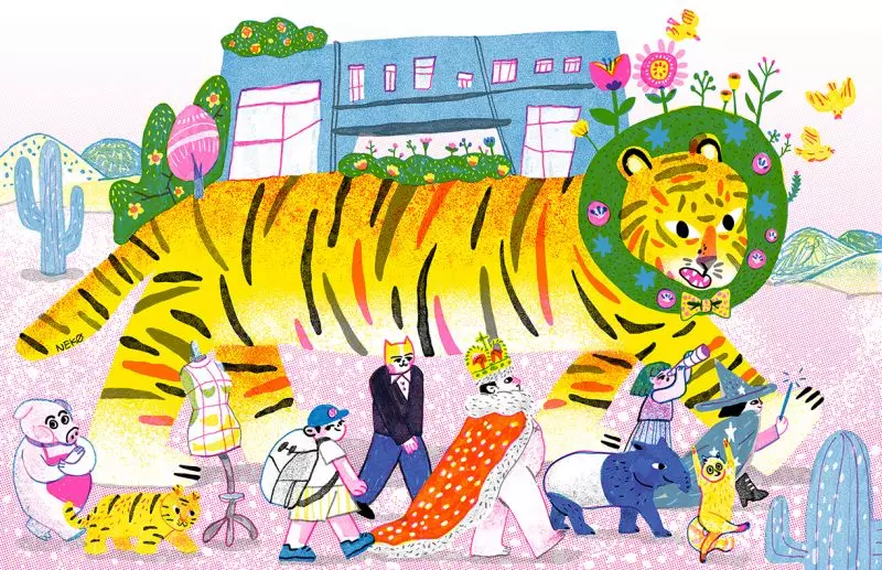 Welkom in 'NEKO' World: de empathische stijl van illustrator Neko Jiang