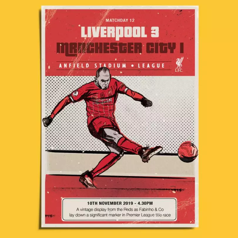 Deiva Vila ilustrētās Liverpool FC pastkartes, kas atzīmē skaisto spēli 1302_13