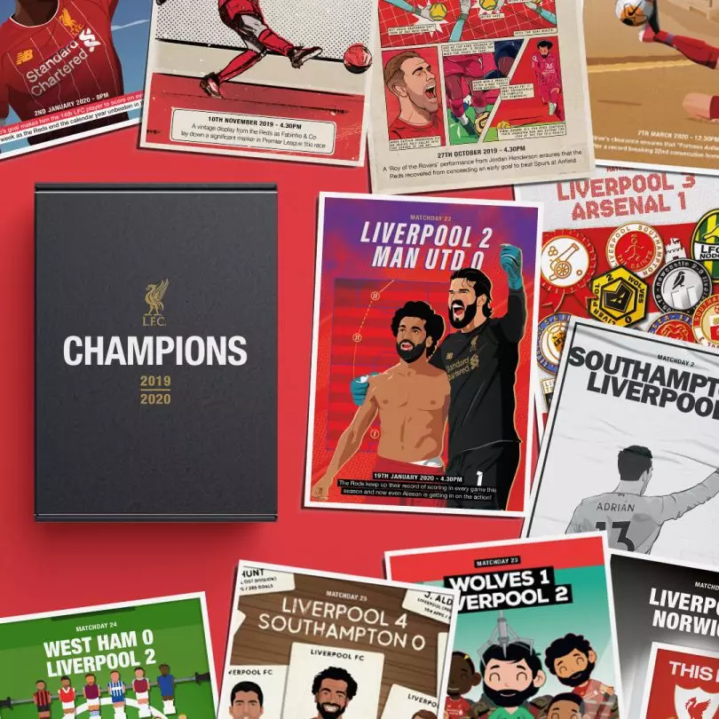 Dave Will's illustrated Liverpool FC postcards that celebrate the beautiful game 1302_3