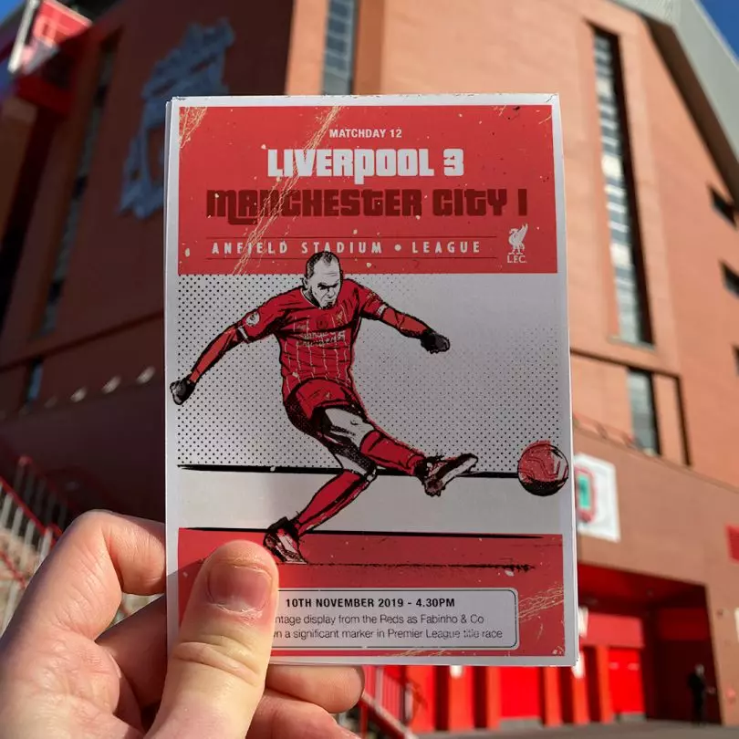 Kartpostalên Dave Will yên Liverpool FC-yê yên nîgarkirî yên ku lîstika bedew pîroz dikin 1302_8