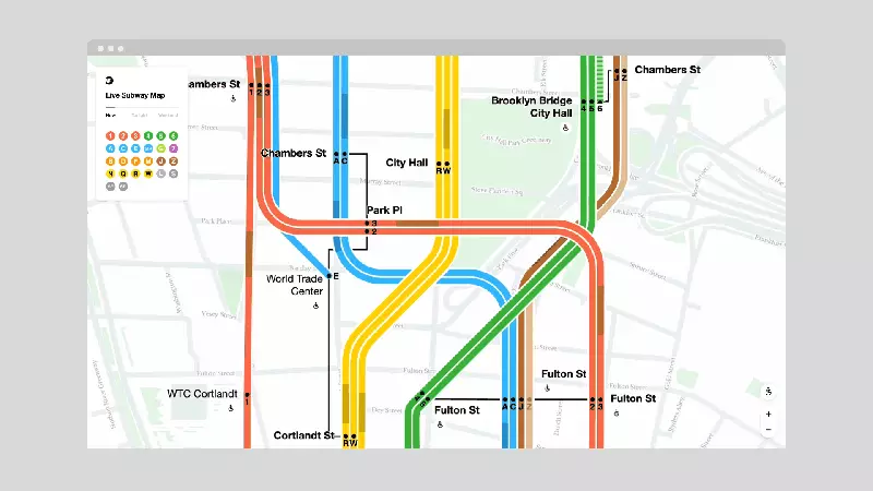 Mapa podzemne željeznice New Yorka preuzeta je online u okviru ambicioznog projekta Work & Co