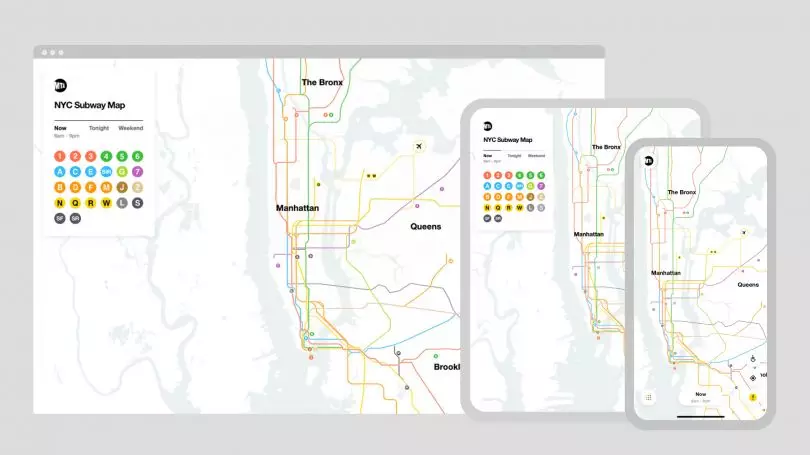 Ang Subway Map ng New York ay kinuha online sa ambisyosong proyekto ng Work & Co 1381_1