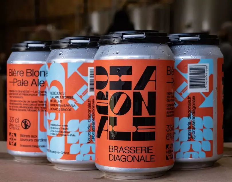 Op maat gemaakte typografie vormt de branding-ruggengraat voor microbrouwerij Diagonale 1406_2