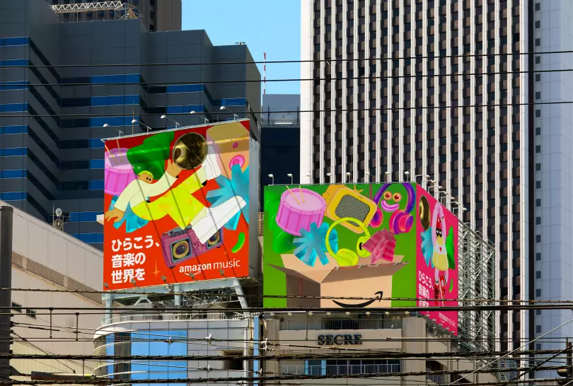 Matt Dunn sobre a direção de arte do anúncio de Natal da Amazon Music e como os preservativos de graffiti mudaram sua vida 151_3