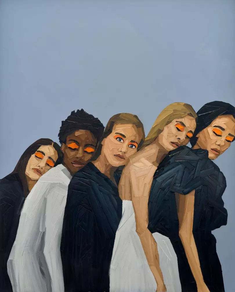 Sculptural, layered paintings by Elena Gual reveal a passion for female equality 1553_1