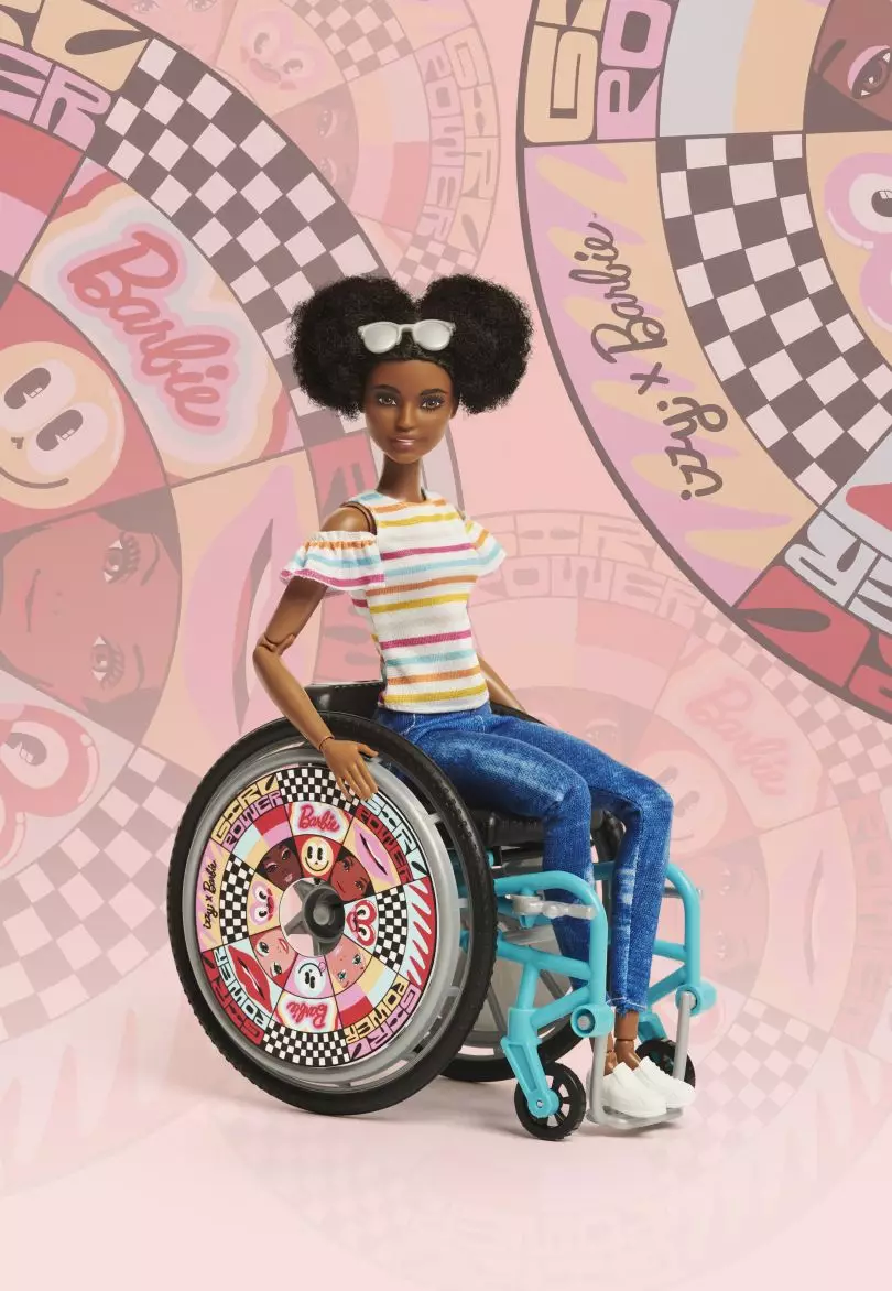 Barbie x Izzy Wheels dizajna Hattie Stewart