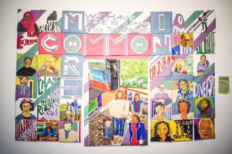 The People of More in Common artwork, 2021. Ni John Priestley. More in Common - bilang memorya ng Jo Cox exhibition sa People's History Museum