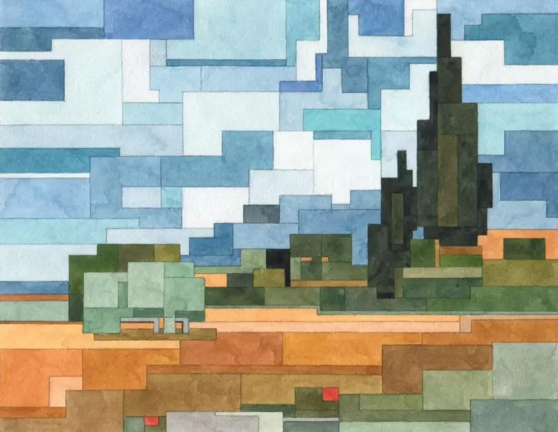 Pixelated Van Gogh: Καλλιτέχνης δημιουργεί εκδόσεις 8-bit των πιο διάσημων έργων του Ολλανδού ζωγράφου 1744_5