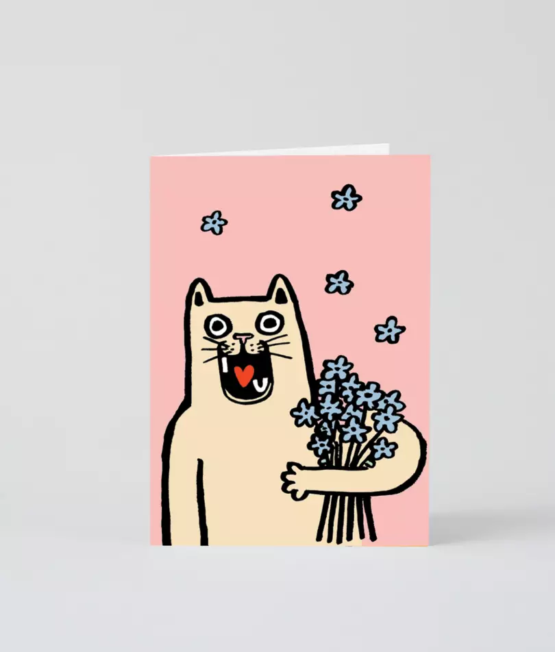 I Love You Cat by Alice Bowsher via Wrap