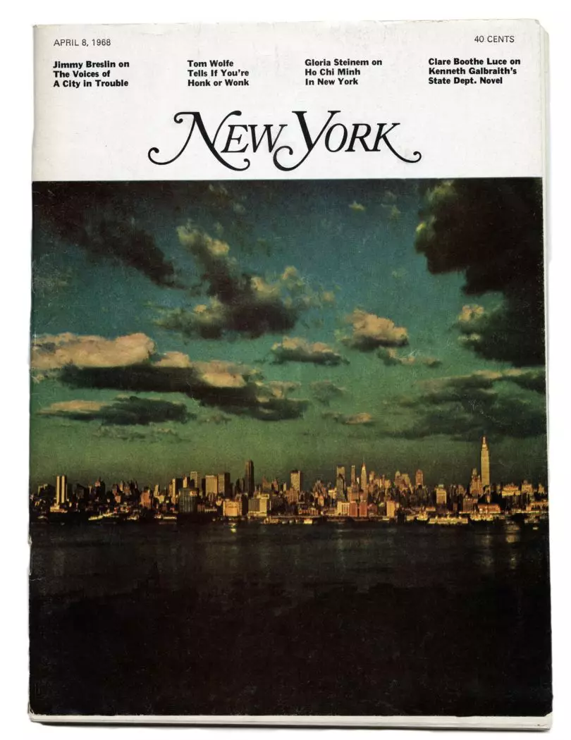 Fa'avaa o le lomiga fa'alauiloa a le New York Magazine, 1968. Fa'aaloaloga a Milton Glaser Studio