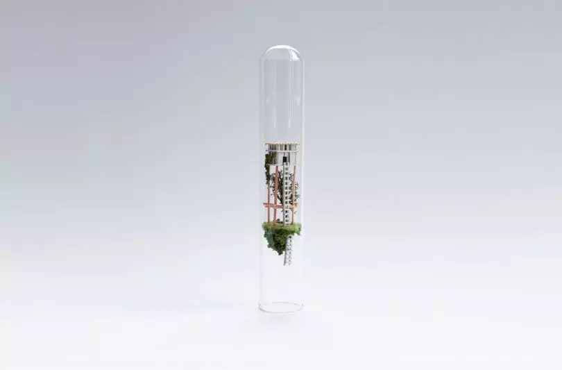 Micro Matter: Intricate vertical worlds crafted inside narrow test tubes by Rosa de Jong 1900_5