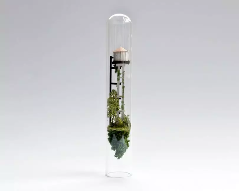 Micro Matter: Intricate vertical worlds crafted inside narrow test tubes by Rosa de Jong 1900_6