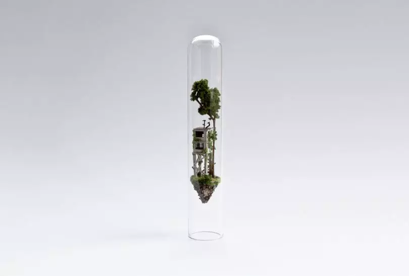 Micro Matter: Intricate vertical worlds crafted inside narrow test tubes by Rosa de Jong 1900_7