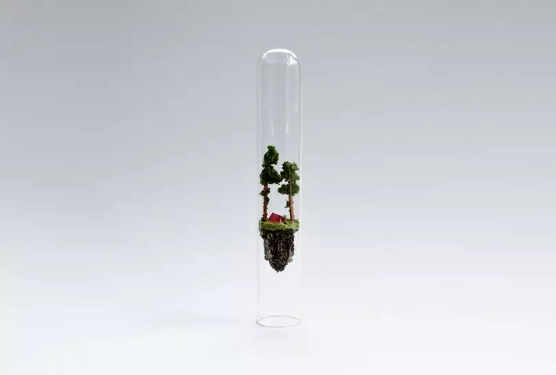 Micro Matter: Intricate vertical worlds crafted inside narrow test tubes by Rosa de Jong 1900_9