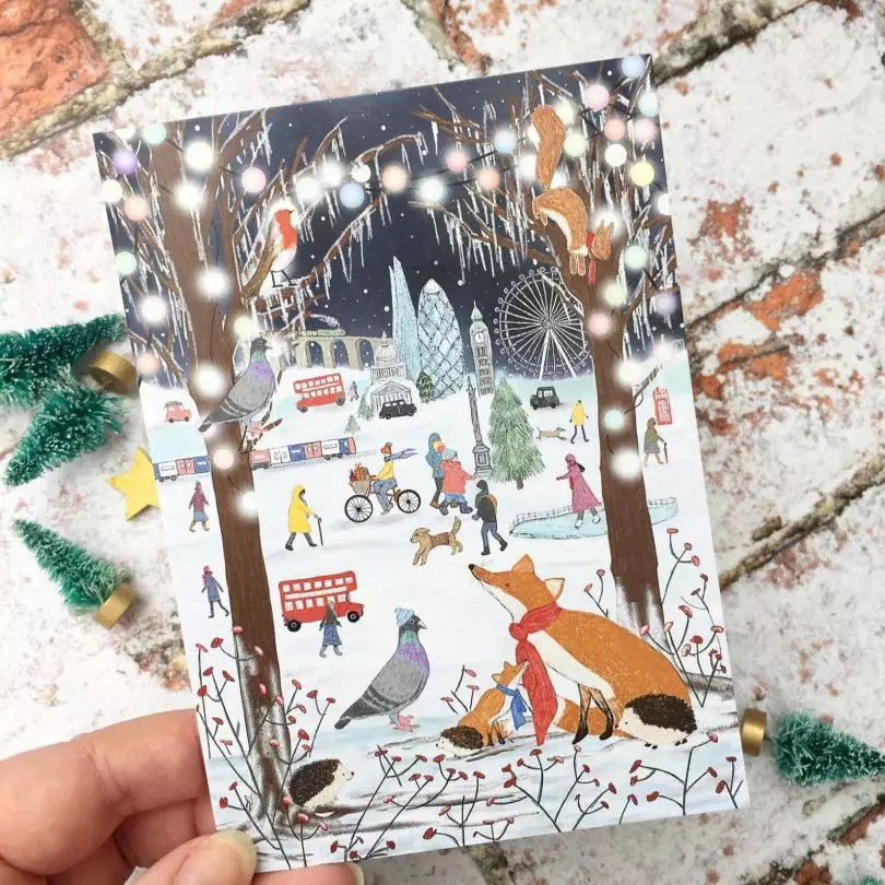 Carte de Noël de Londres par Wilde & Sinclair