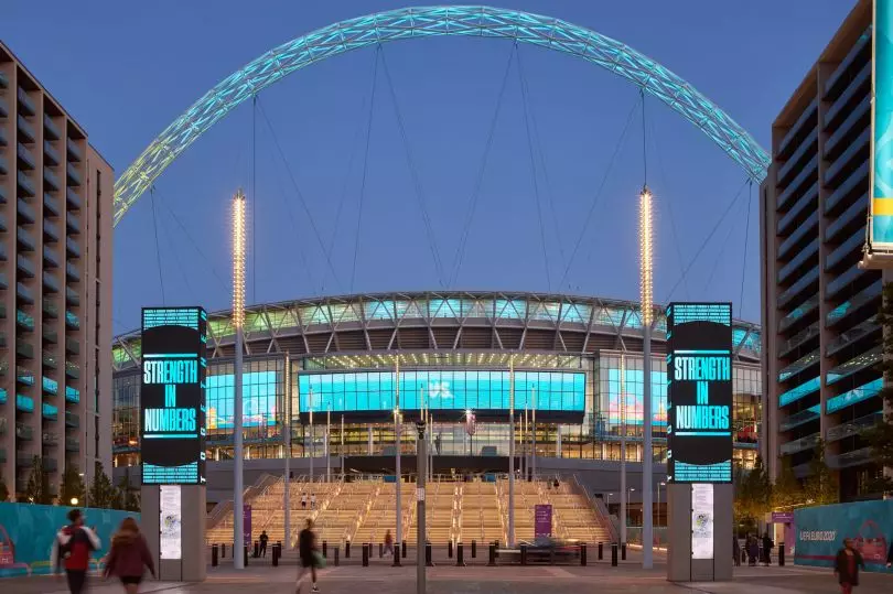 Hery ao amin'ny Unity: Kanto typografika tsara nataon'i Micah Purnell ho an'ny Wembley Park 1952_6