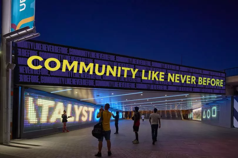 Hery ao amin'ny Unity: Kanto typografika tsara nataon'i Micah Purnell ho an'ny Wembley Park 1952_7