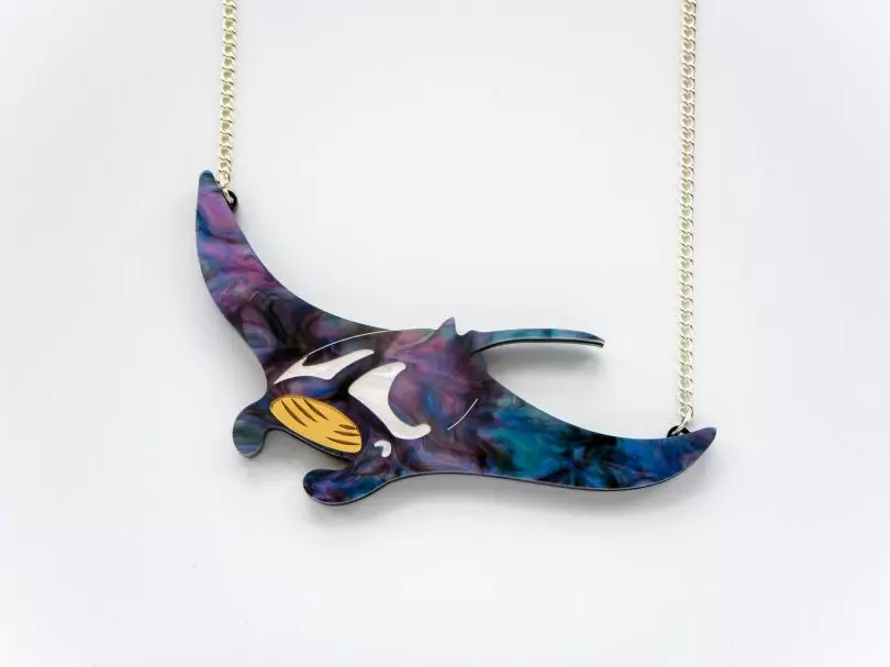 Manta-Ray Necklace by designosaurYEAH