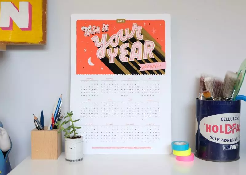 Creative Boom'дун сүрөтчүлөр жана дизайнерлер тарабынан 2021-жылдын календары үчүн мыкты тандоолору