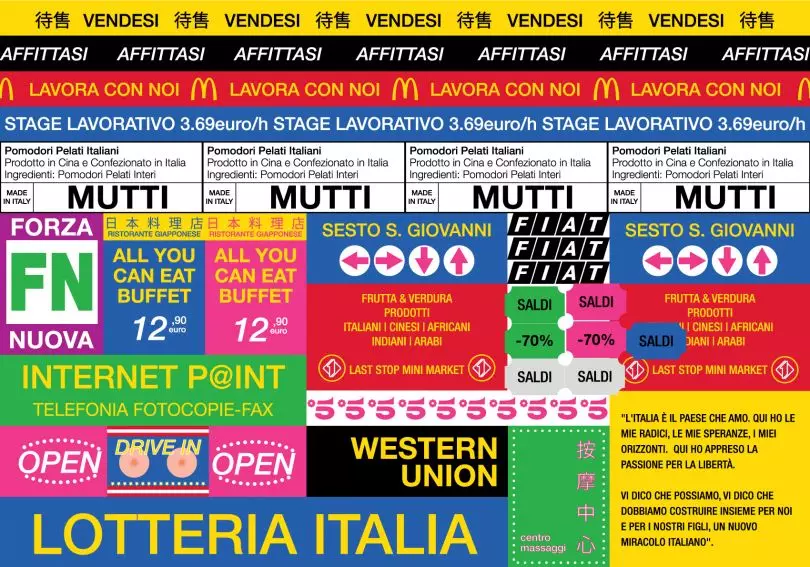 Fascism, bal-balan lan Helvetica fitur ing lelampahan liwat lanskap visual Italia 2000_6