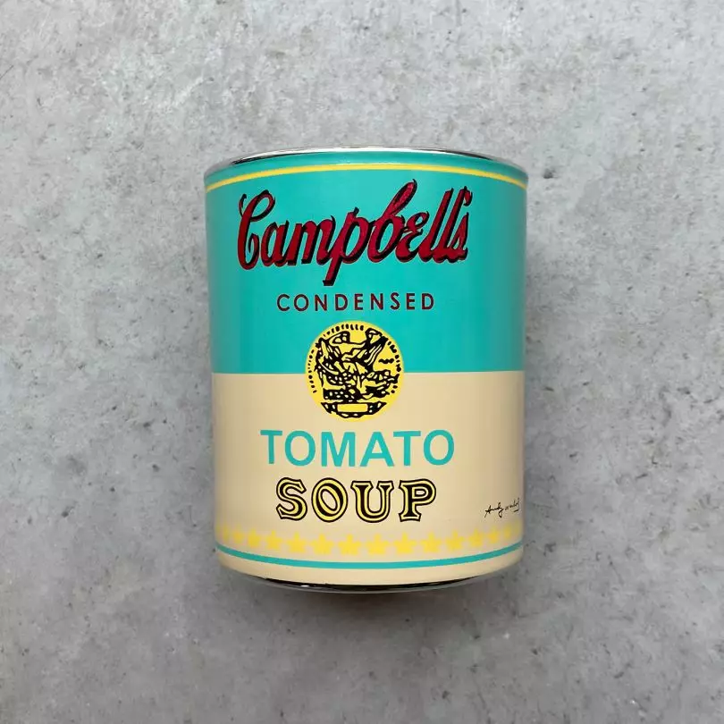 Andy Warhol Campbells Candle, site na eze Hen