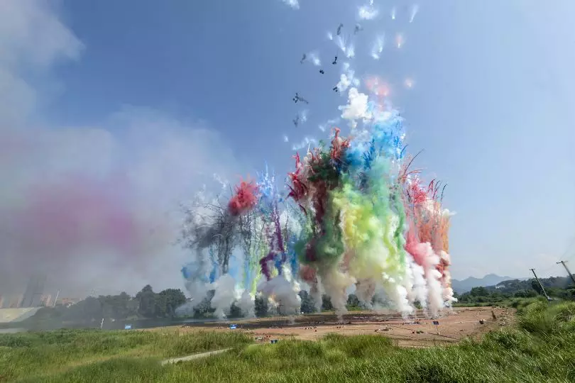 Kembang Api kanggo Sleepwalking ing Kutha Terlarang ing Liuyang, China ing 2020. Foto dening Lin Yi, duweni Cai Studio