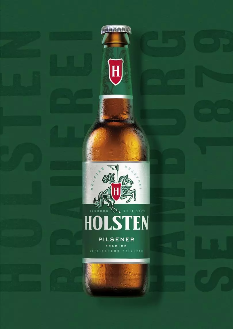 El cambio de marca de la cerveza Holsten de Design Bridge se basa en el 