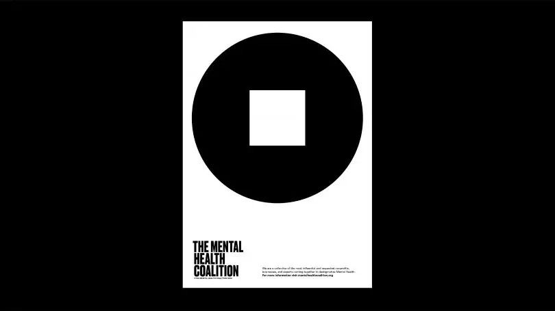 Pentagram 파트너 Paula Scher는 Mental Health Coalition을 위해 '둥근 구멍에 있는 사각형 못' 아이덴티티를 만듭니다. 2181_7