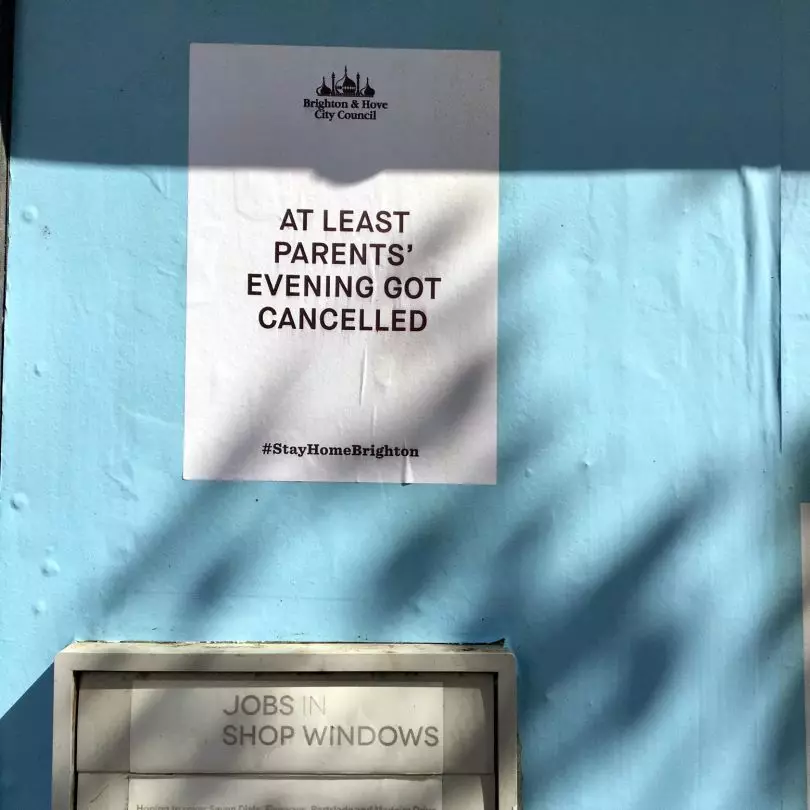 Non-official typographic posters in Brighton & Hove help us to look on the bright side of lockdown 2186_12