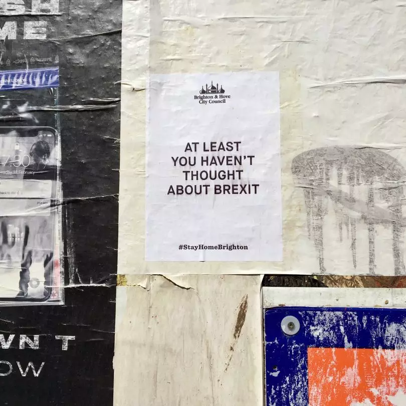 Non-official typographic posters in Brighton & Hove help us to look on the bright side of lockdown 2186_4