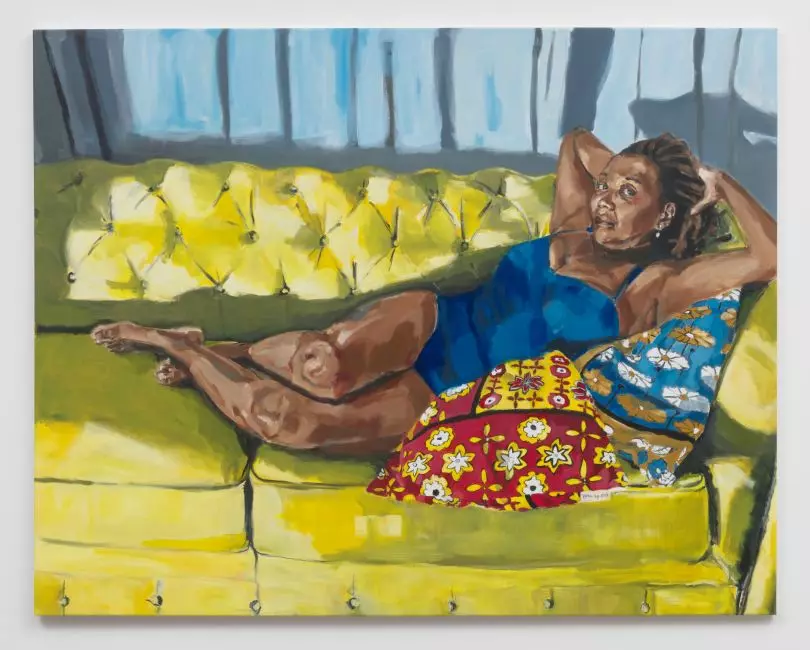 Wangari Mathenge Sundials and Sonnets, 2019 Óleo sobre lienzo 54 x 68 in (137,2 x 172,7 cm)