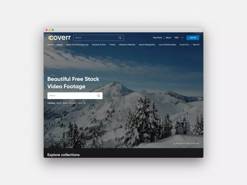 Coverr, filmati d'archivio gratuiti per i designer