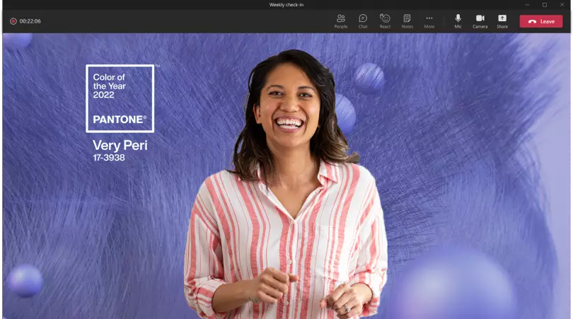 Ang bag-ong kolor sa background sa Microsoft Team