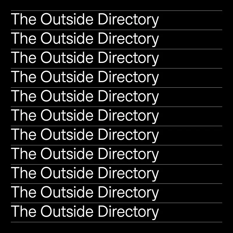 The Outside Directory-ը դրական ուժ է Լոնդոնից դուրս ստեղծագործողներին առաջ մղելու համար
