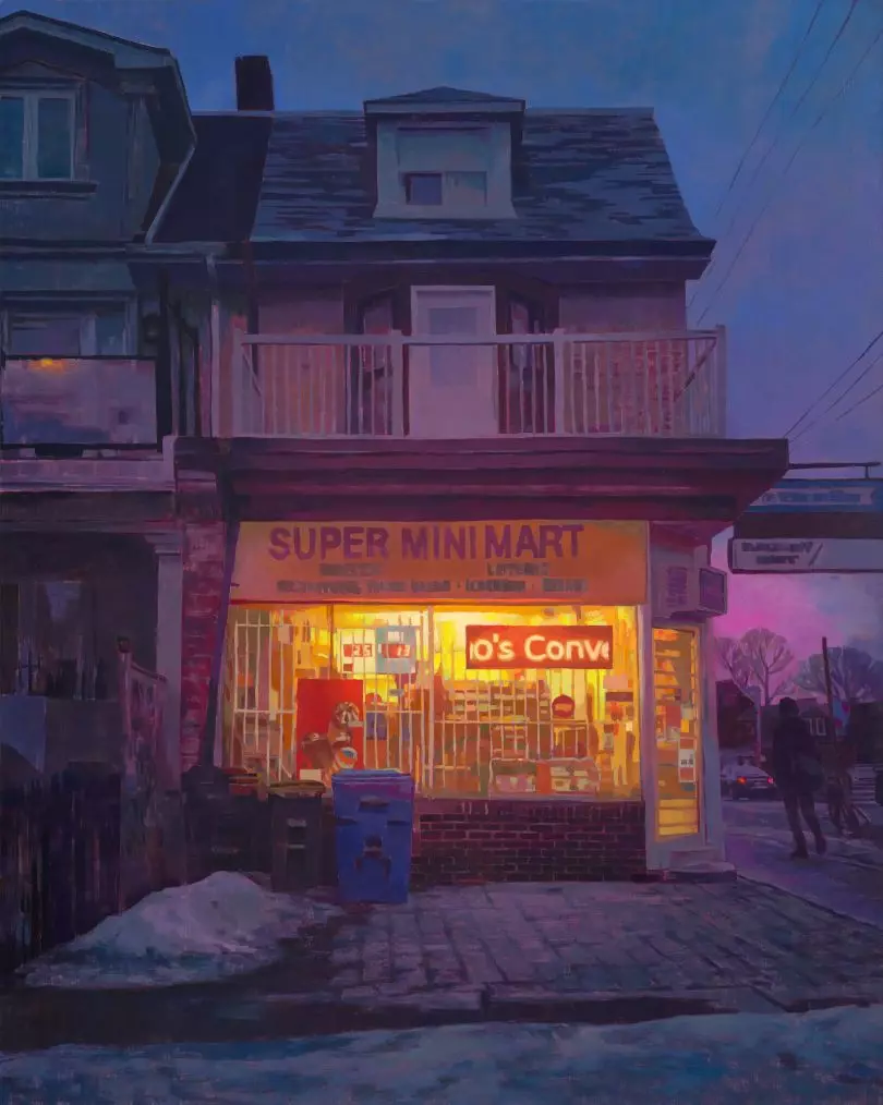 Keita Morimoto, Kthimi në shtëpi, 2019, akrilik dhe vaj mbi liri, 60 x 48 in., mirësjellje e Galerisë Nicholas Metivier, Toronto