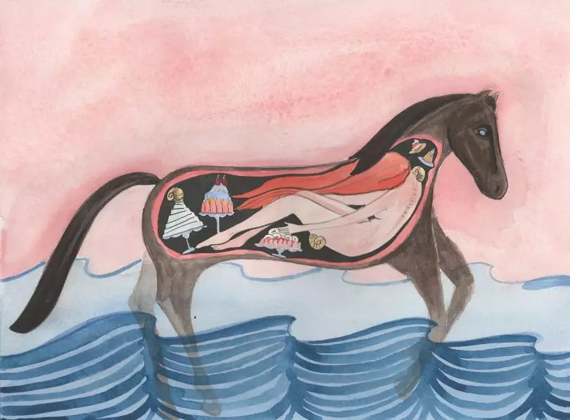 © Dana Sherwood – Girl in the Belly of a Horse, 2019