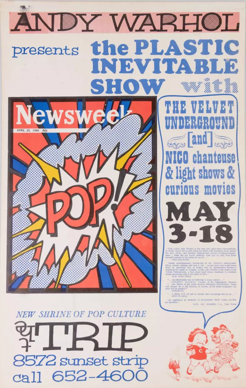 D'Rees mat Andy Warhol's Exploding Plastic Inevitable; eng fréi Show vum Velvet Underground (1966). Net fir Verkaf.