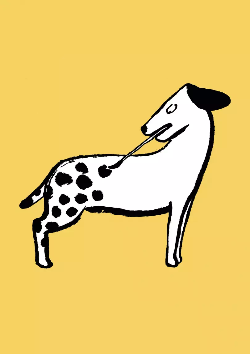 Jean Jullien Dog's Own Spots, 2017 עבודה אישית. כל התמונות באדיבות האמנים ו-TASCHEN. באמצעות הגשת Creative Boom.