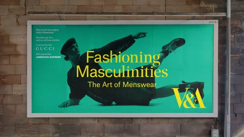 Hingston Studio's identity for the V&A's latest show is a dynamic dance of masculinity  258_4