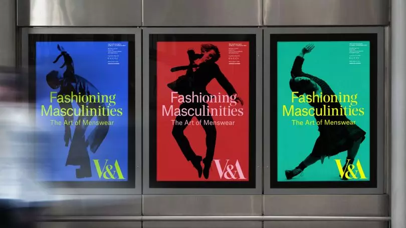 Hingston Studio's identity for the V&A's latest show is a dynamic dance of masculinity  258_5