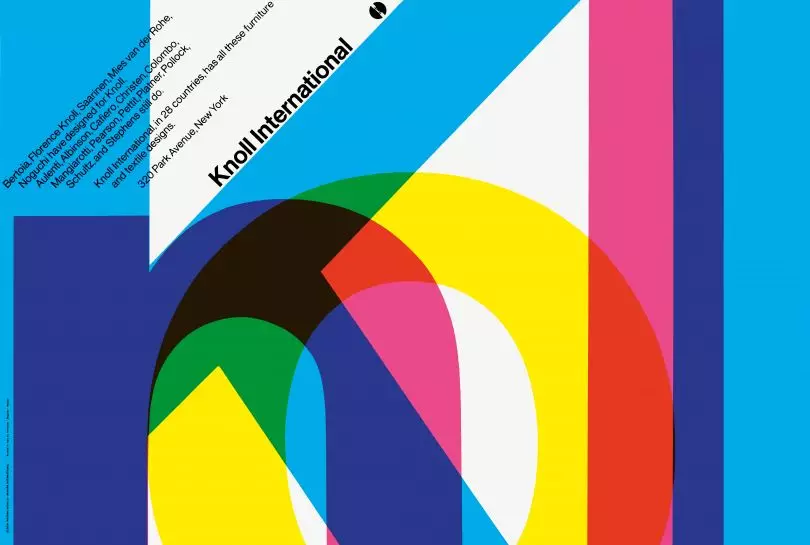 Knoll International, plakat, Ameerika Ühendriigid, 1967 Kujundus: Vignelli Associates (Ameerika Ühendriigid)