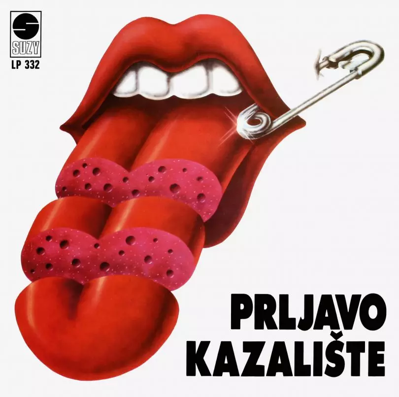 Prljavo Kazalište, skivomslag, Kroatien (fd Jugoslavien), 1979 Design: Mirko Ilić (Bosnien och Hercegovina/USA)